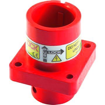 PowerLock Source Panel Mount 400A (Red) - LAPP Australia